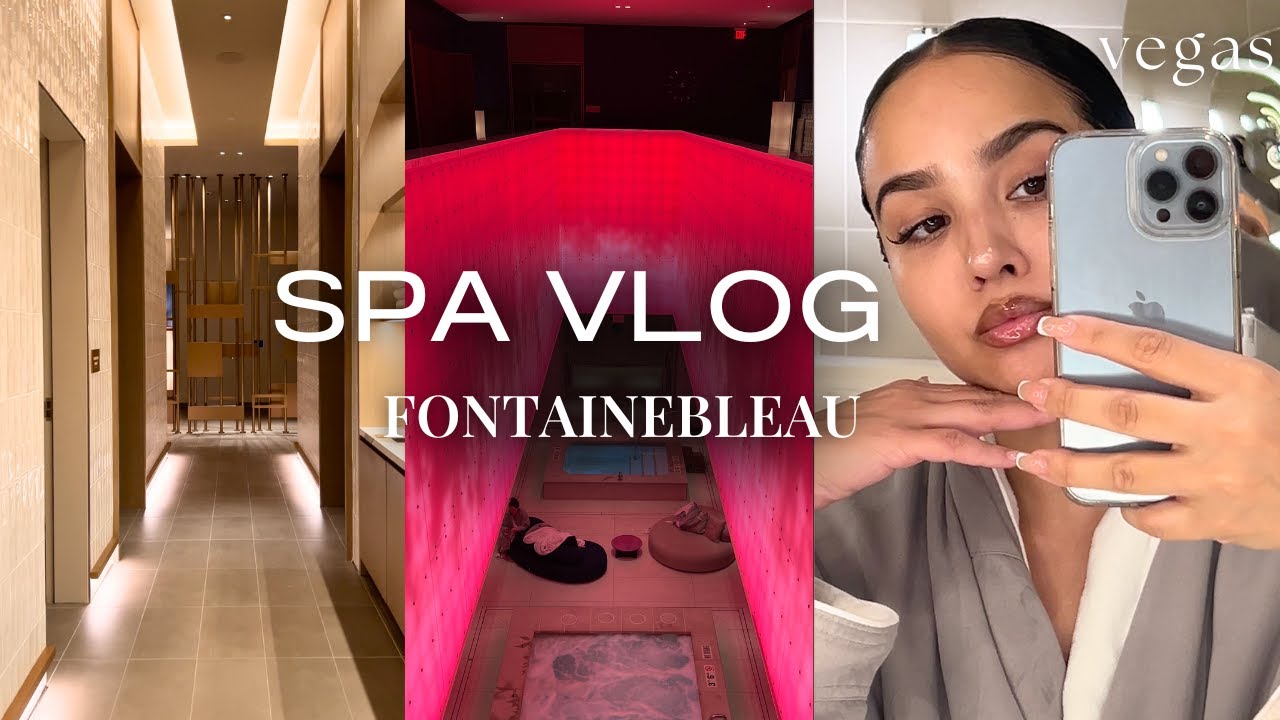 Fontainebleau's Lapis Spa in Las Vegas🧖🏽‍♀️ Snow Showers, Rolls Royce Star Room! - YouTube