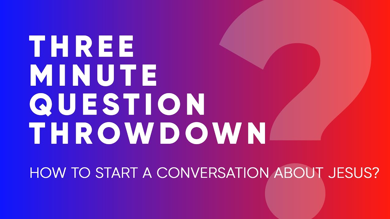 How do you start a conversation about Jesus? - YouTube