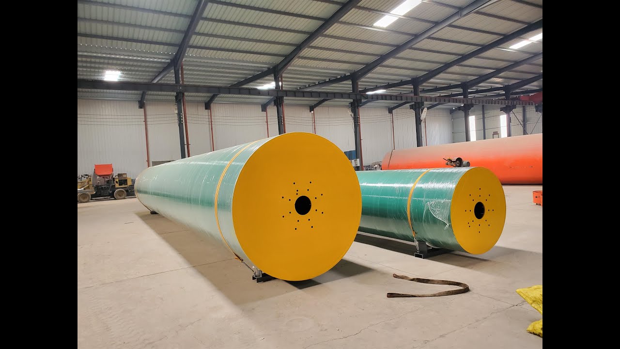 Mandrel for GRP pipes loading into container - YouTube