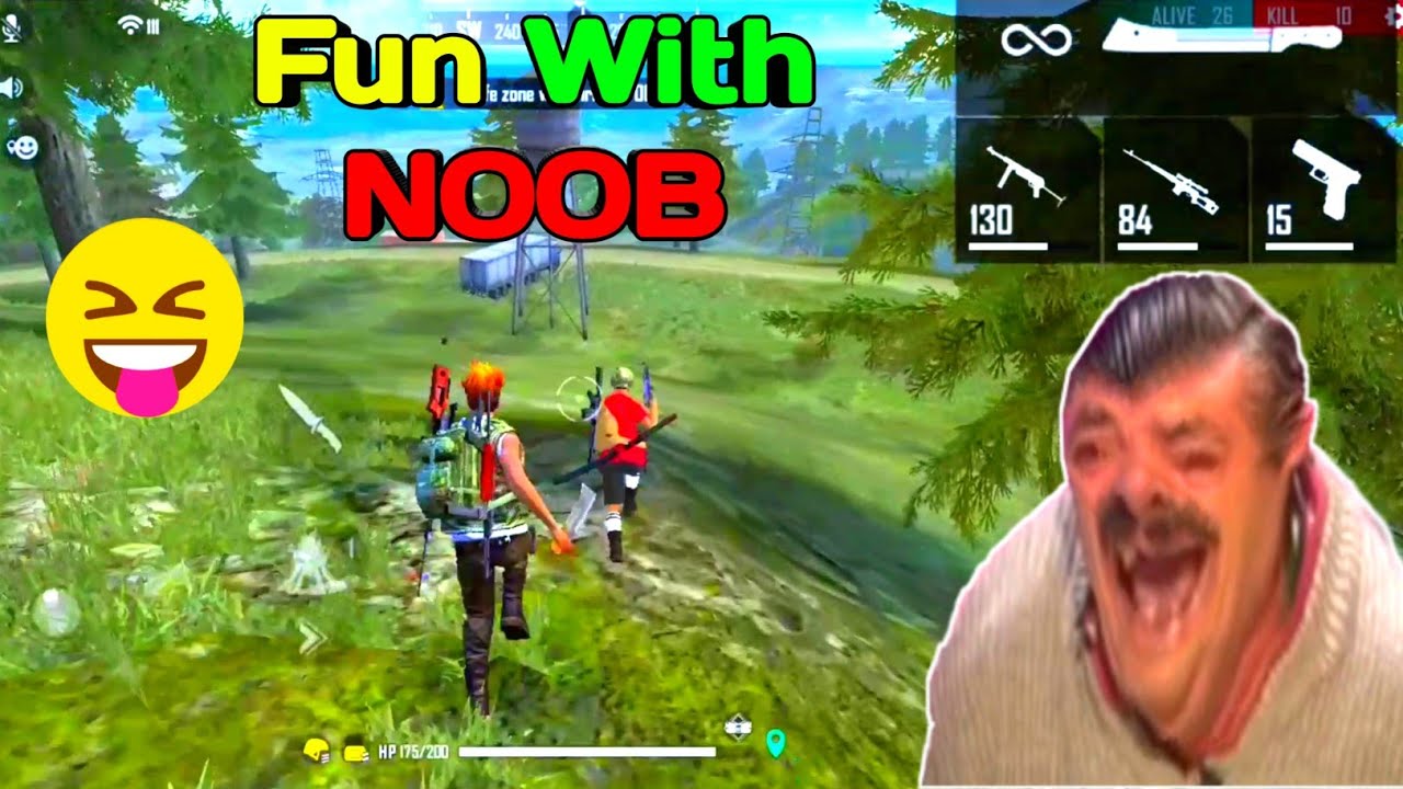 Fun with NOOB || Comedy video on FREEFIRE - YouTube