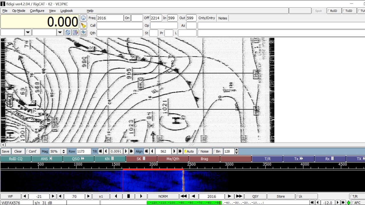 Marine HF Weather Fax on SDR-IQ - YouTube