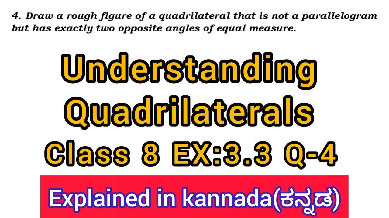 draw a rough figure of a quadrilateral | that is not a parallelogram ...