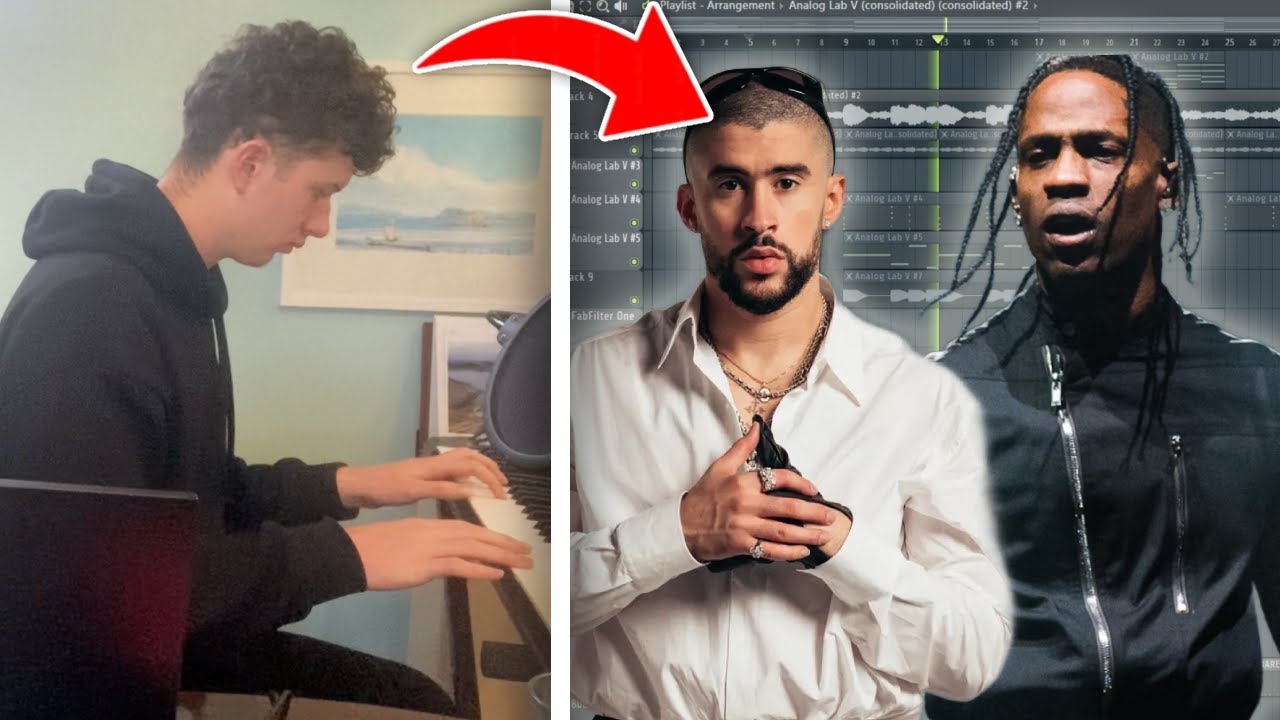 Cooking Up A CRAZY Sample & Beat For BAD BUNNY & TRAVIS SCOTT! - YouTube
