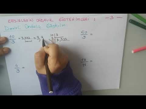 6. SINIF DEVİRLİ ONDALIK GÖSTERİM-1