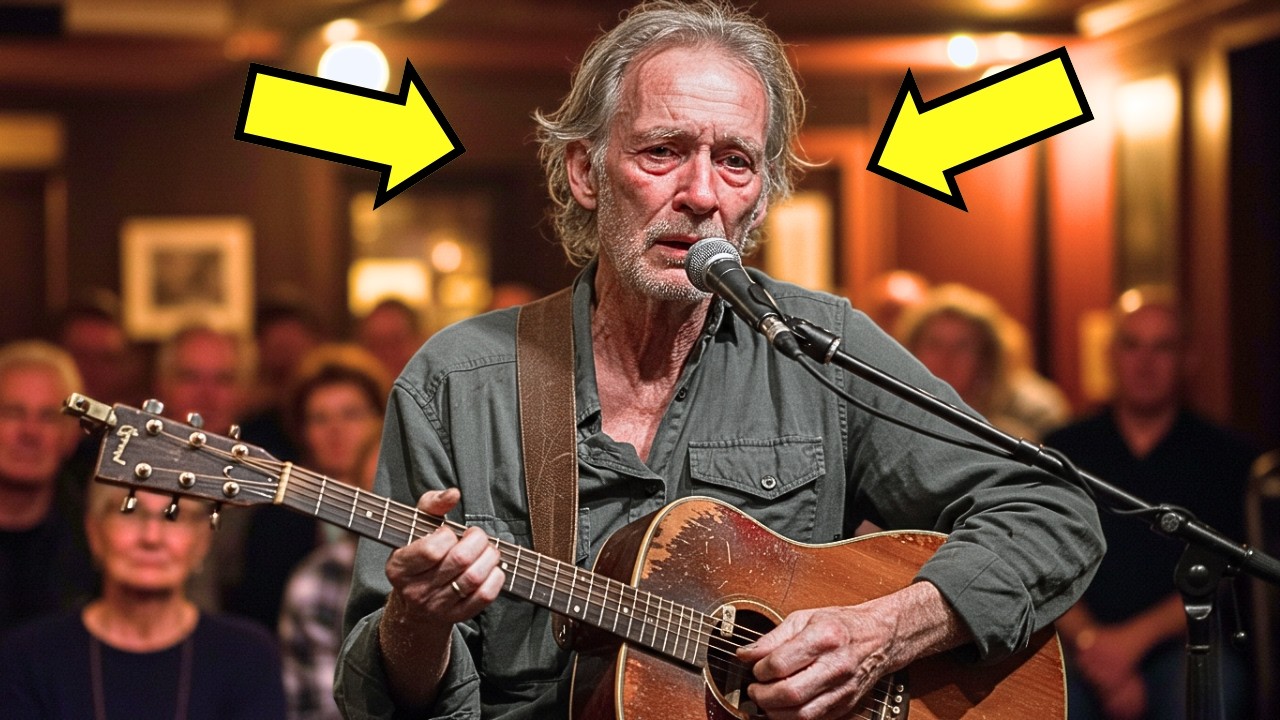 A HOMELESS man SINGS a song of LONGING. A WOMAN hears it and CRIES. The ...