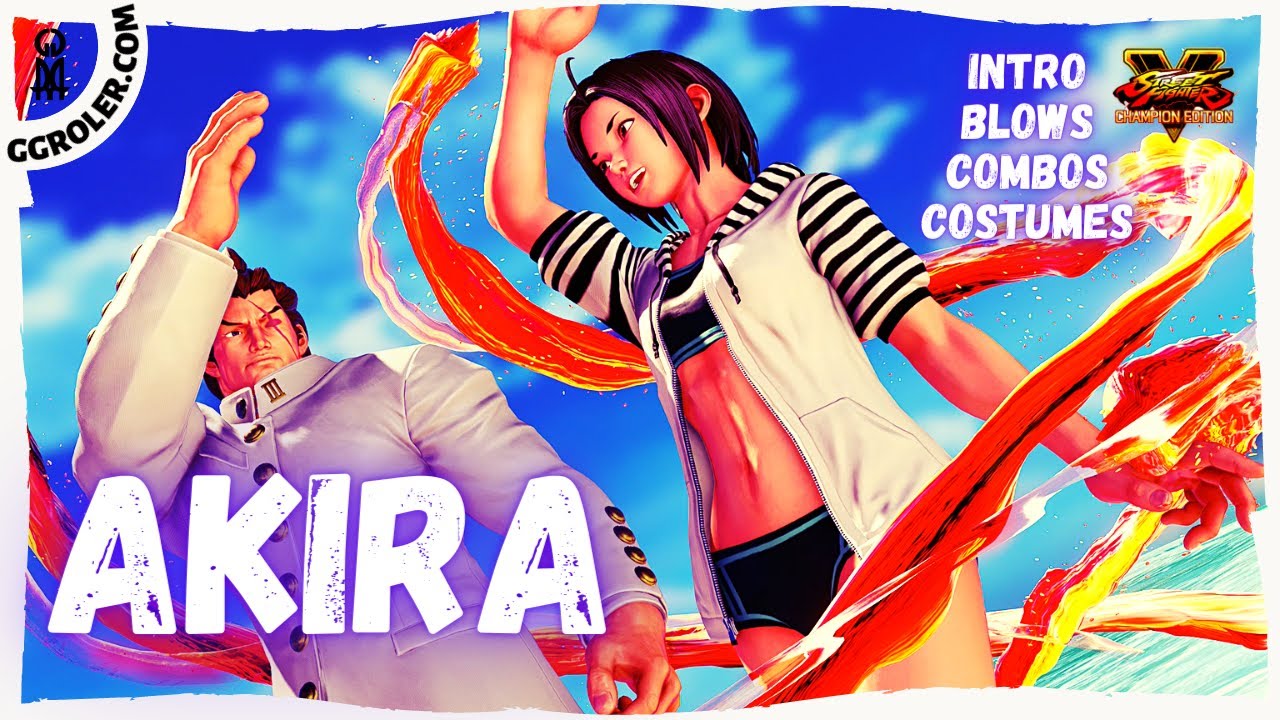 Street Fighter V Akira All Costumes Intro Blows Combos Update August 2021 Youtube