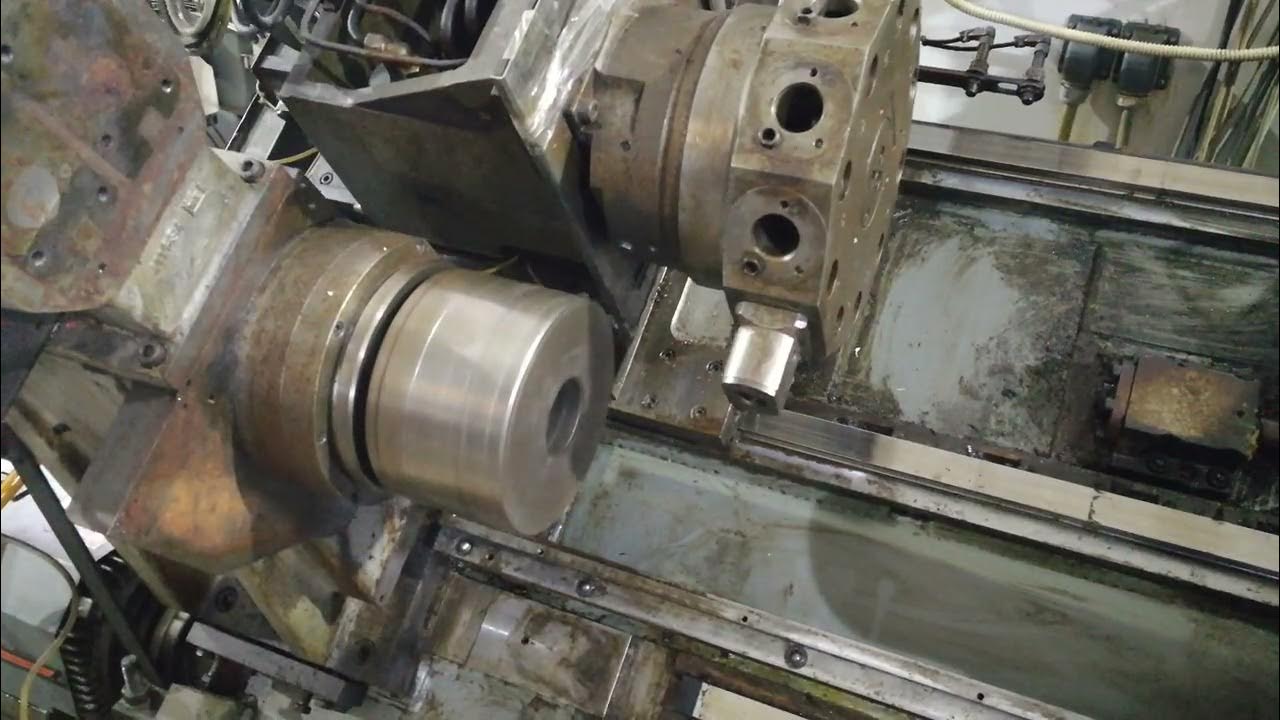 LinuxCNC running Traub TNC 65 lathe - YouTube