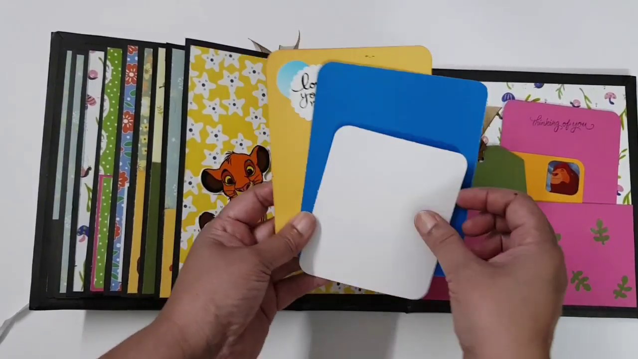 Simba theme Scrapbook/Photo Album | Lion King theme book | Book # 35 ...