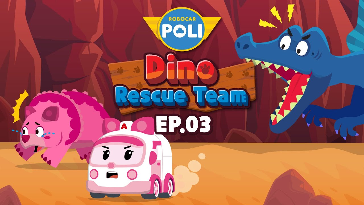 Dino Rescue Team│EP03 Cowardly Triceratops, Kera│Dinosaurs for Kids ...