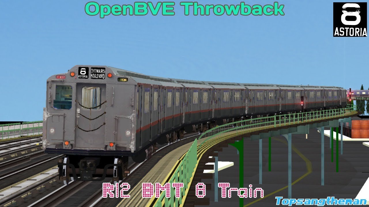 OpenBVE Throwback - R12 BMT 8 Train - YouTube