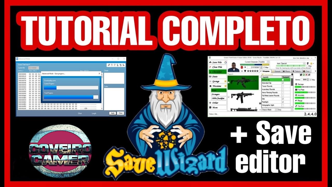 🔴TUTORIAL COMPLETO SAVE WIZARD🔥SAVE EDITOR E COMO POR O SAVE NO PS4!!😱 ...