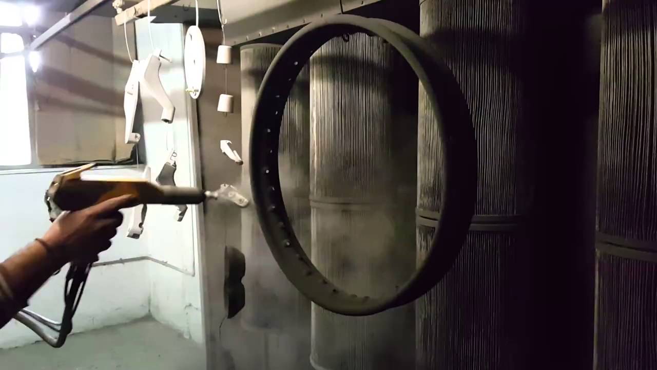 Ηλεκτροστατική βαφή - YouTube