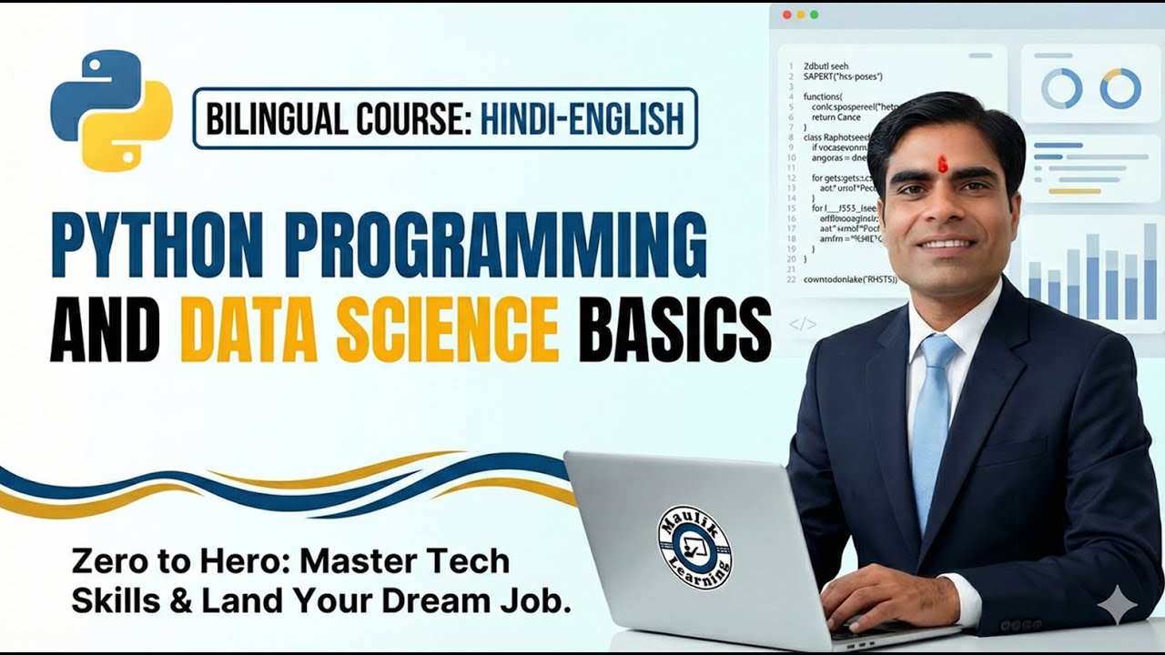 Python & Data Science Course for Beginners in Hindi | Full Roadmap & Intro | Data Science Course ...