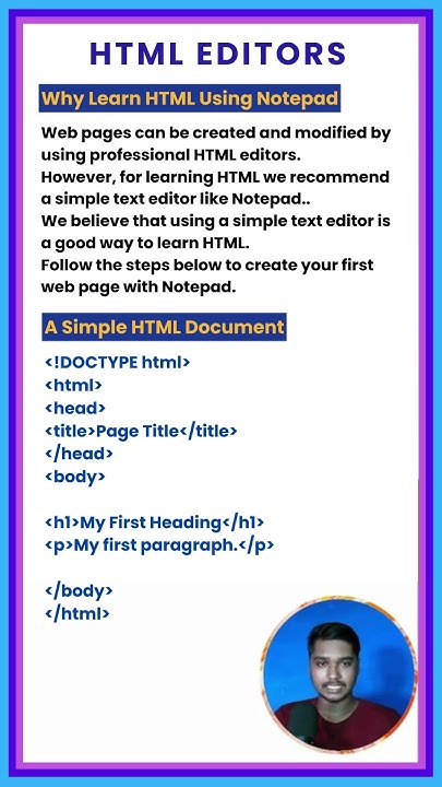 What is HTML Editors Explained in Telugu Html Tutorial #html #htmlintelugu #css #editor - YouTube
