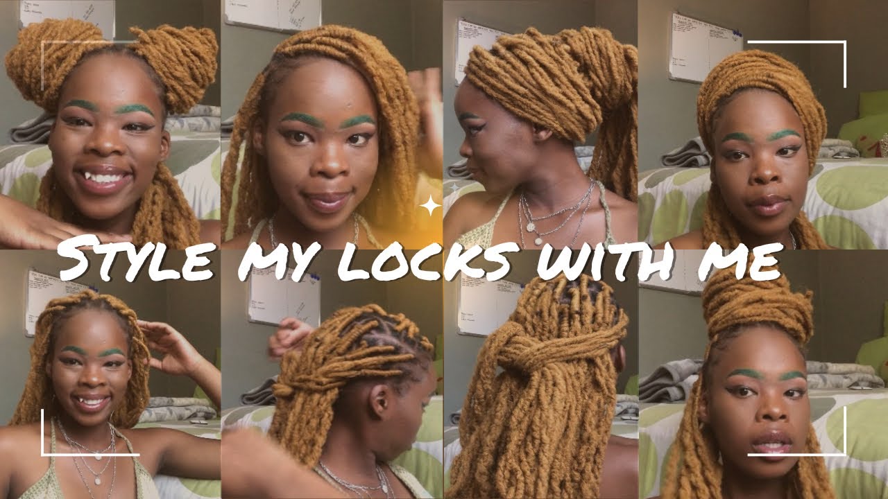 Ways to style faux locks |Quick and Easy |South African YouTuber - YouTube