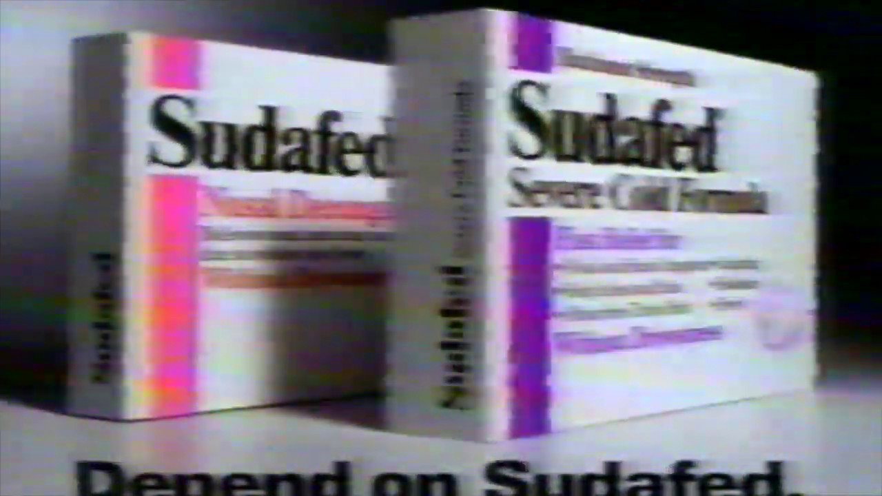 Sudafed Severe Cold Formula - 1992 Commercial - YouTube