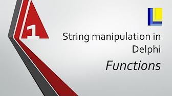 String Handling - YouTube