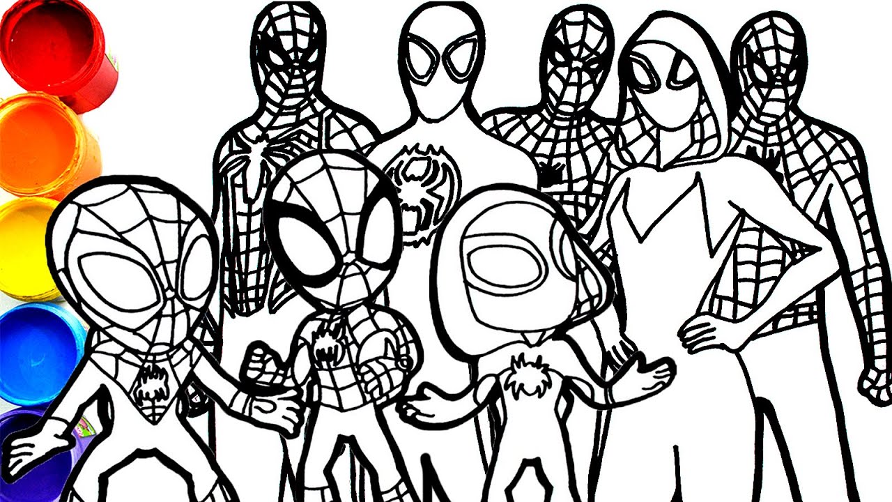 HOW TO DRAW Spider-Man:across the spider-verse VS Spidey and His ...