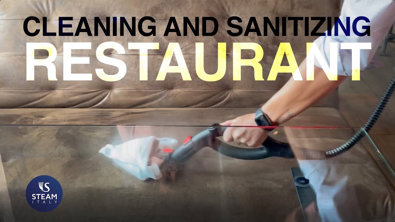 Cleaning and sanitizing a restaurant! Steam Italy work - YouTube