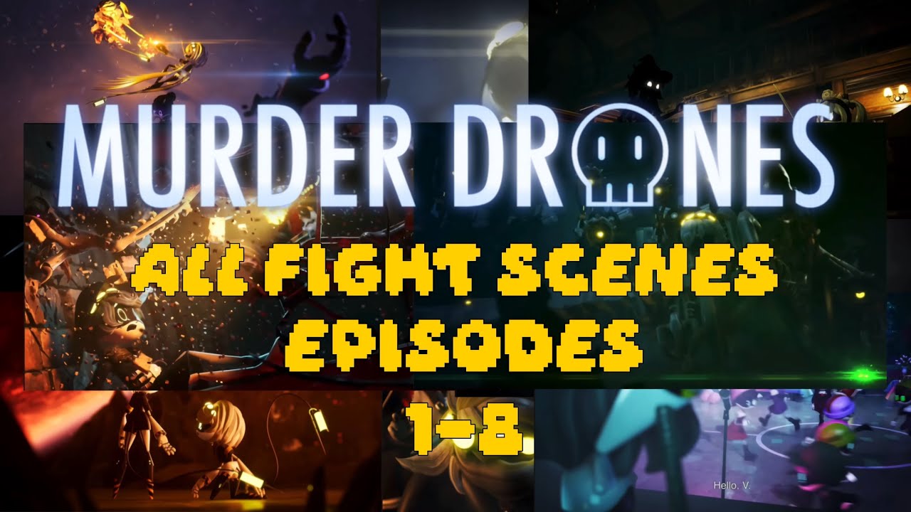 Murder Drones: ALL FIGHT SCENES - Episodes 1-8! || #thankyouliamvickers ...