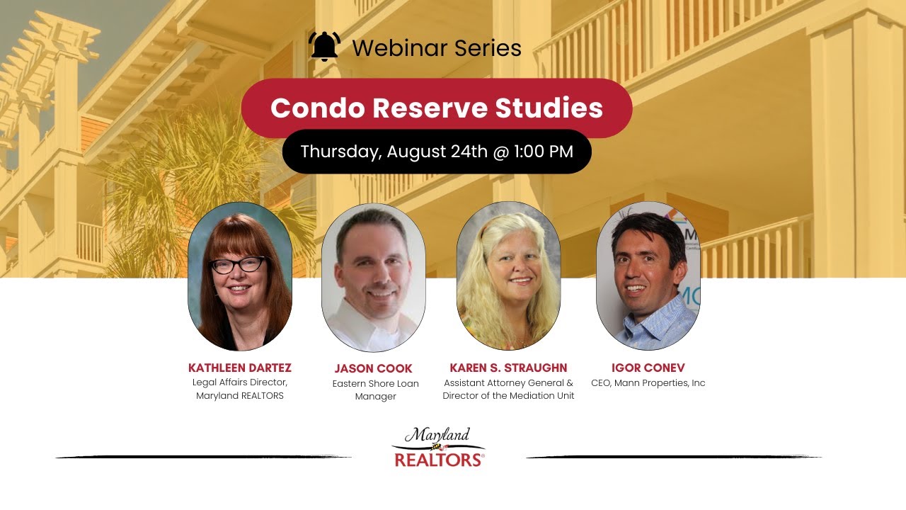 Condo Reserve Studies (August 24th) - YouTube