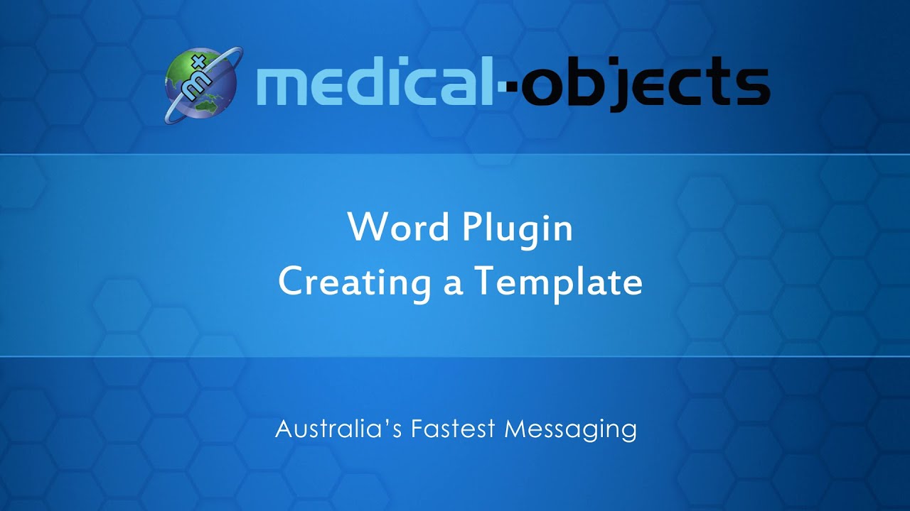 Word Plugin: Creating a Template - YouTube