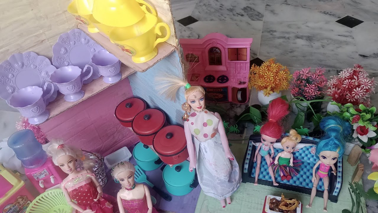 car toy cartoon part 108/davo barbie new setting restaurant/roopa ...