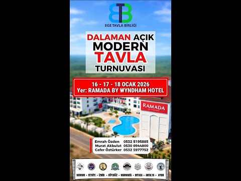 EGE TAVLA  BİRLİĞİ Dalaman Açık BÜLENT BAHAR & EMRE AKDUMAN