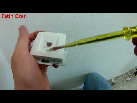 TELEFON VE İNTERNET PRİZİ NASIL MONTE EDİLİR