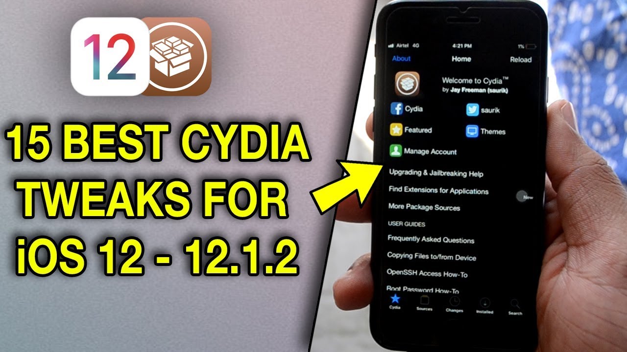 Top 15 FREE JAILBREAK tweaks for iOS 12 - 12.1.2 | Unc0ver Cyida ...