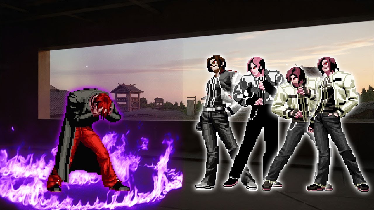 [KOF Mugen] Another Iori Yagami Team Vs WF Kyo Kusanagi Team - YouTube