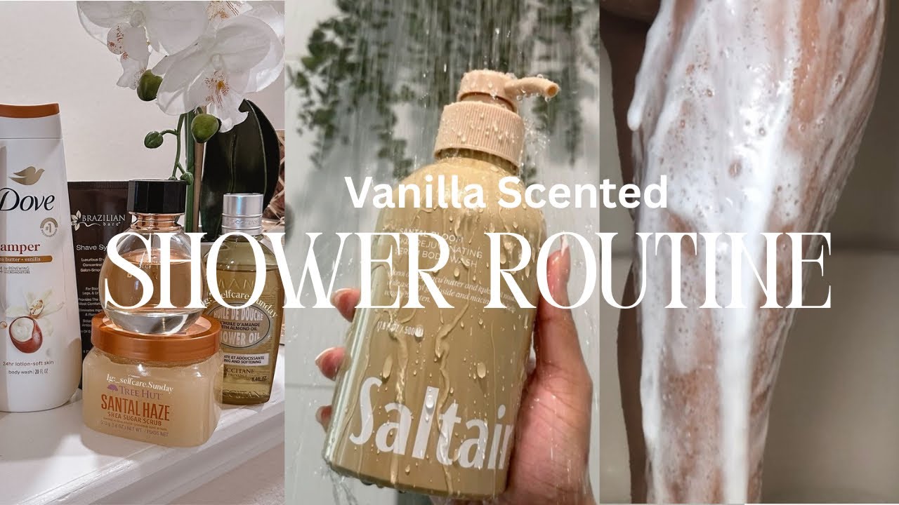 Vanilla Scented Nighttime Shower Routine | Soft Glowy Skin, Bodycare ...