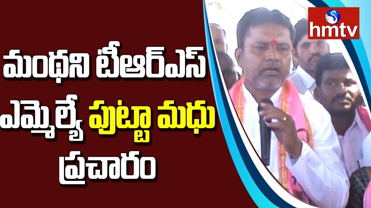 Manthani TRS MLA Candidate Putta Madhu Election Campaign in Pulimela ...