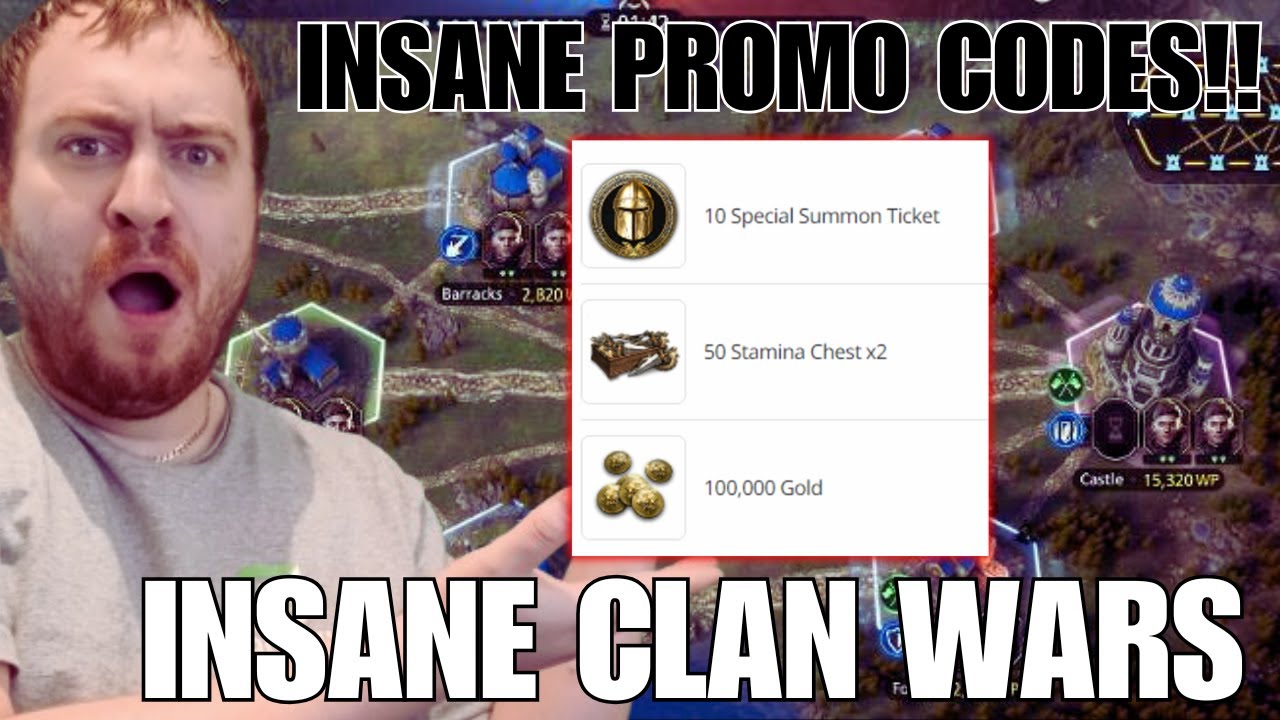 INSANE PROMO CODES & INSANE CLAN WARS! | KING ARTHUR: LEGENDS RISE | - YouTube