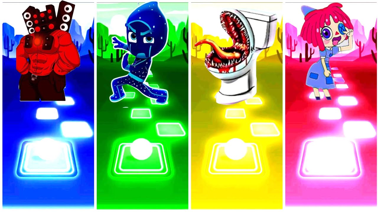 SKIBIDI SPEAKER MAN 🆚PJ MASK CATBOY 🆚 TOILET MONSTER 🆚 AMAZING POMNI ...