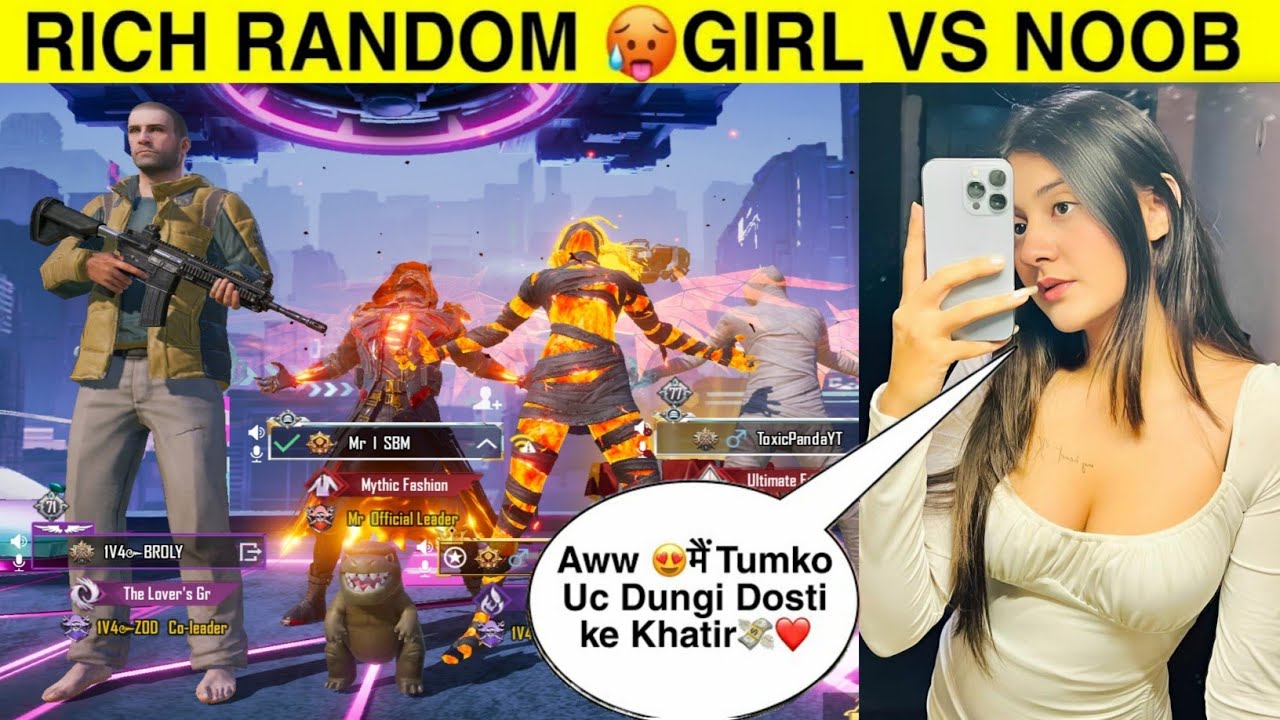 Random toxic Girl Conqueror I am a noob Prank |Funny Voice Chat | 50RP ...