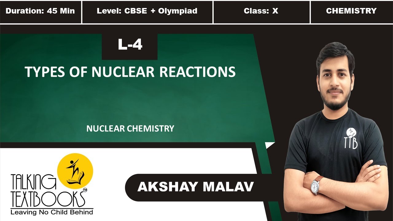 L-4 Types of Nuclear Reactions | Chapter 6 Nuclear Chemistry Class 10 ...