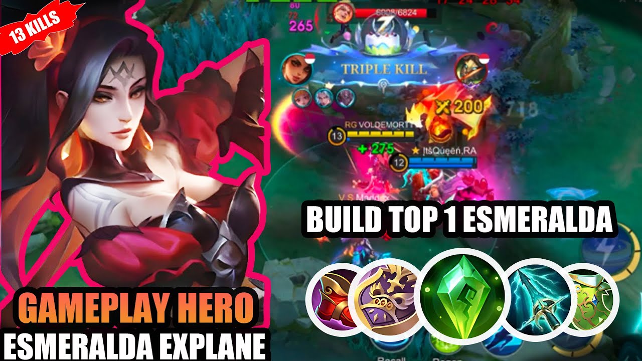 Esmeralda Build Mage 100% Damage | Mobile Legends : Bang Bang - YouTube