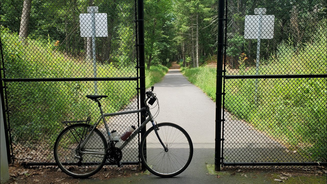 Bruce Freeman Trail end-to-end July 2022 Virtual Cycling - YouTube