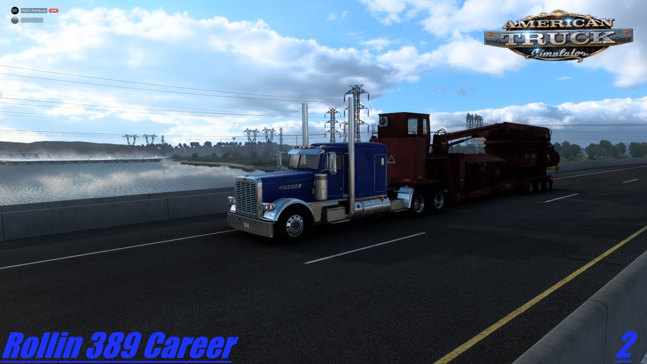American Truck Simulator Rollin 389 Career Episode 2 - YouTube