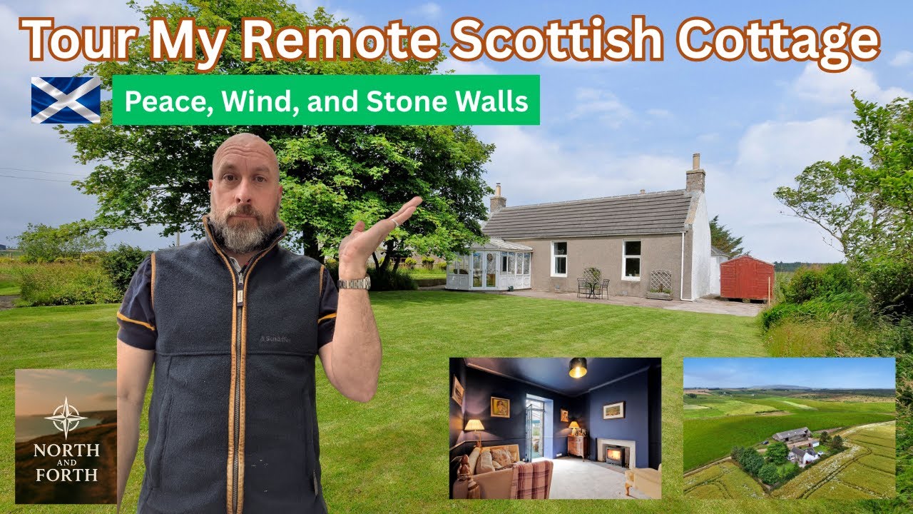 Tour My Remote Scottish Cottage - Peace, Wind & Stone Walls. - YouTube
