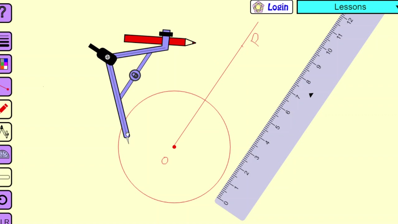 tangent to a given circle at any point out side it - YouTube