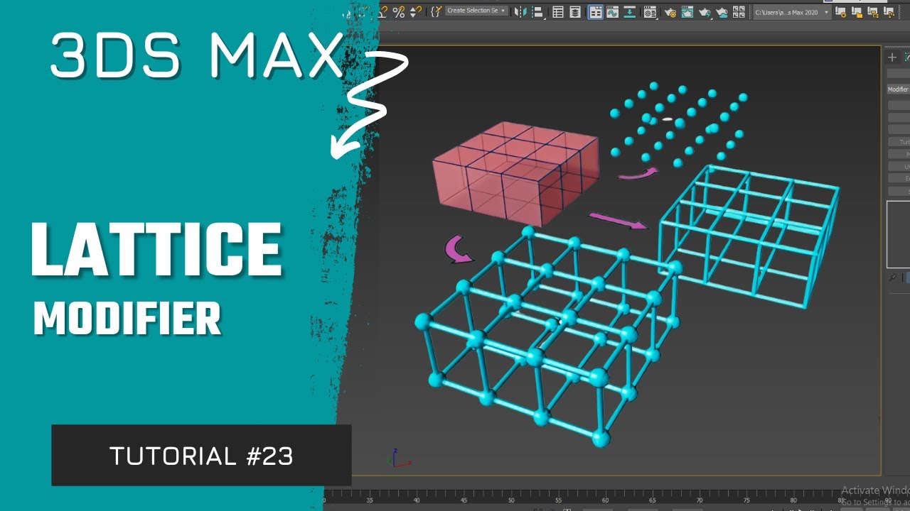 #23 | Lattice Modifier in 3ds Max | Ahsaan Rehman | Hindi - YouTube
