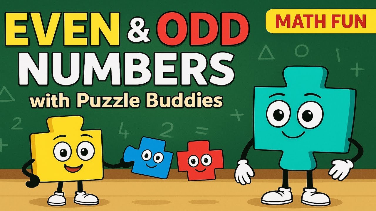 Learn Even & Odd Numbers with Puzzle Buddies | Math Fun - YouTube
