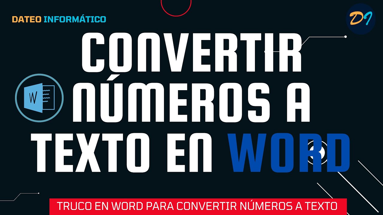 Convertir #números a #textos en #WORD - YouTube Convertir #números a #textos en #WORD - YouTube