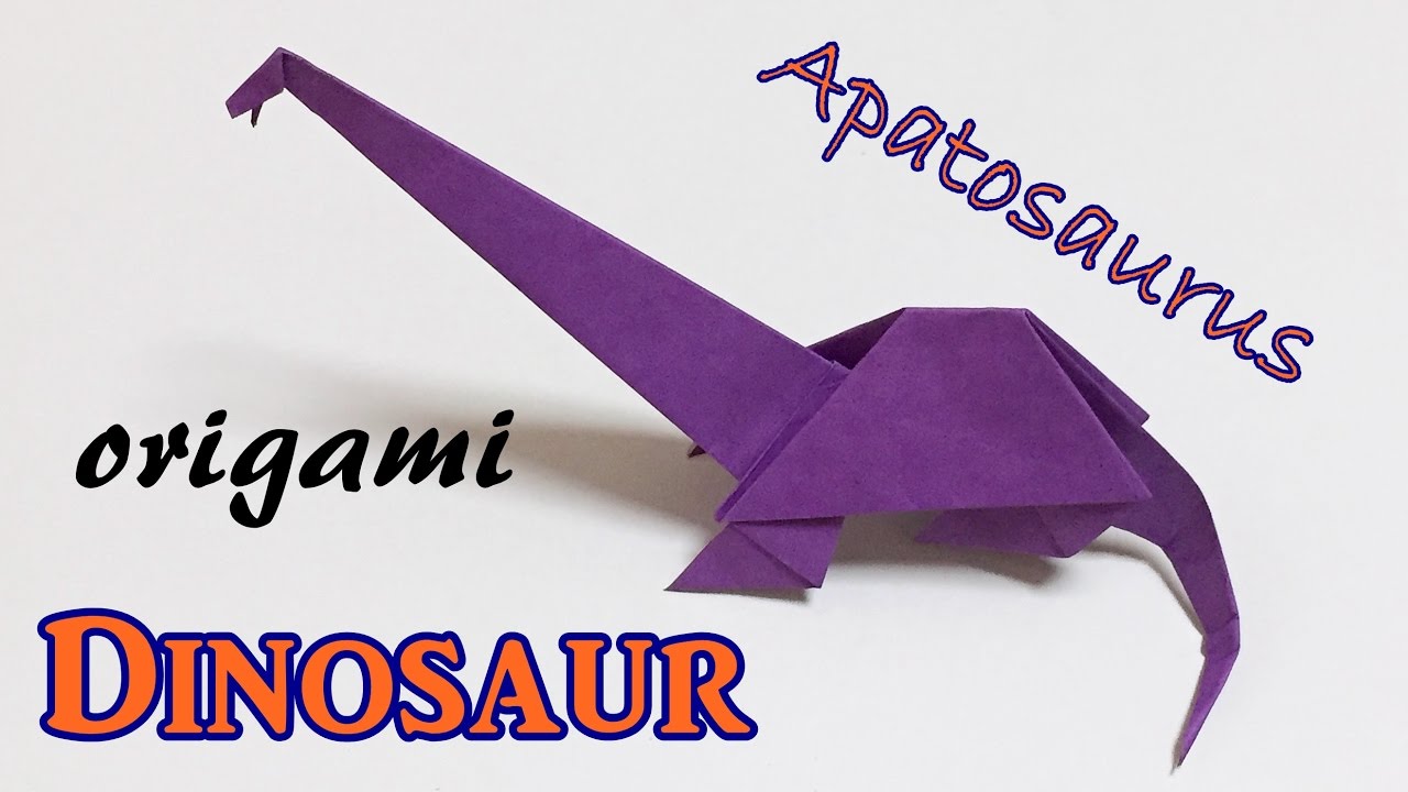 Diy Origami Dinosaur Easy But Cool How To Make A Paper Apatosaurus