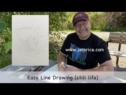 Easy Line Drawing (still life) - YouTube