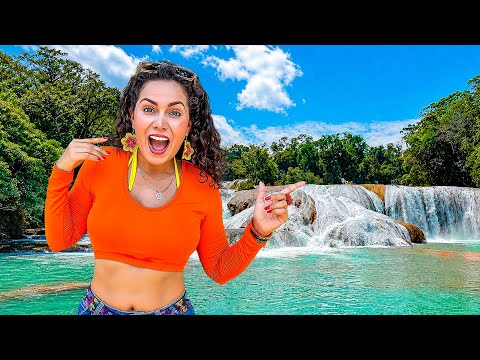 ¿Las CASCADAS MÁS HERMOSAS DE MÉXICO? Cascadas de AGUA AZUL en CHIAPAS 4k
