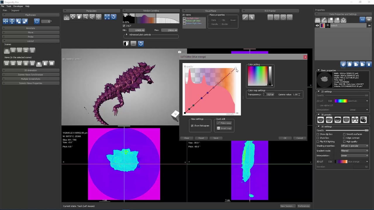 The Look Up Tables Tool in Dragonfly - YouTube
