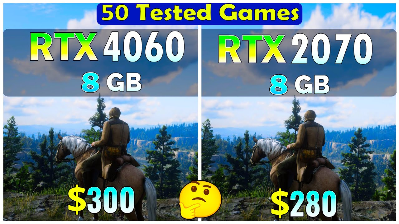 RTX 4060 vs RTX 2070 - Test in 50 games at 1080P max settings - YouTube